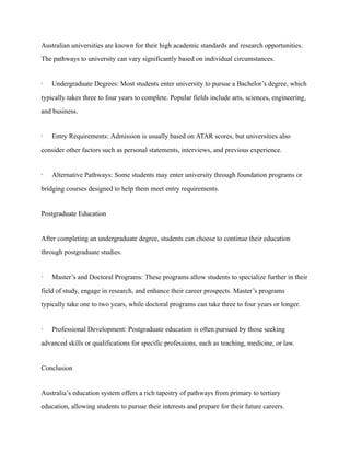 Comprehensive Guide to Australian Education Pathways from Primary to ...
