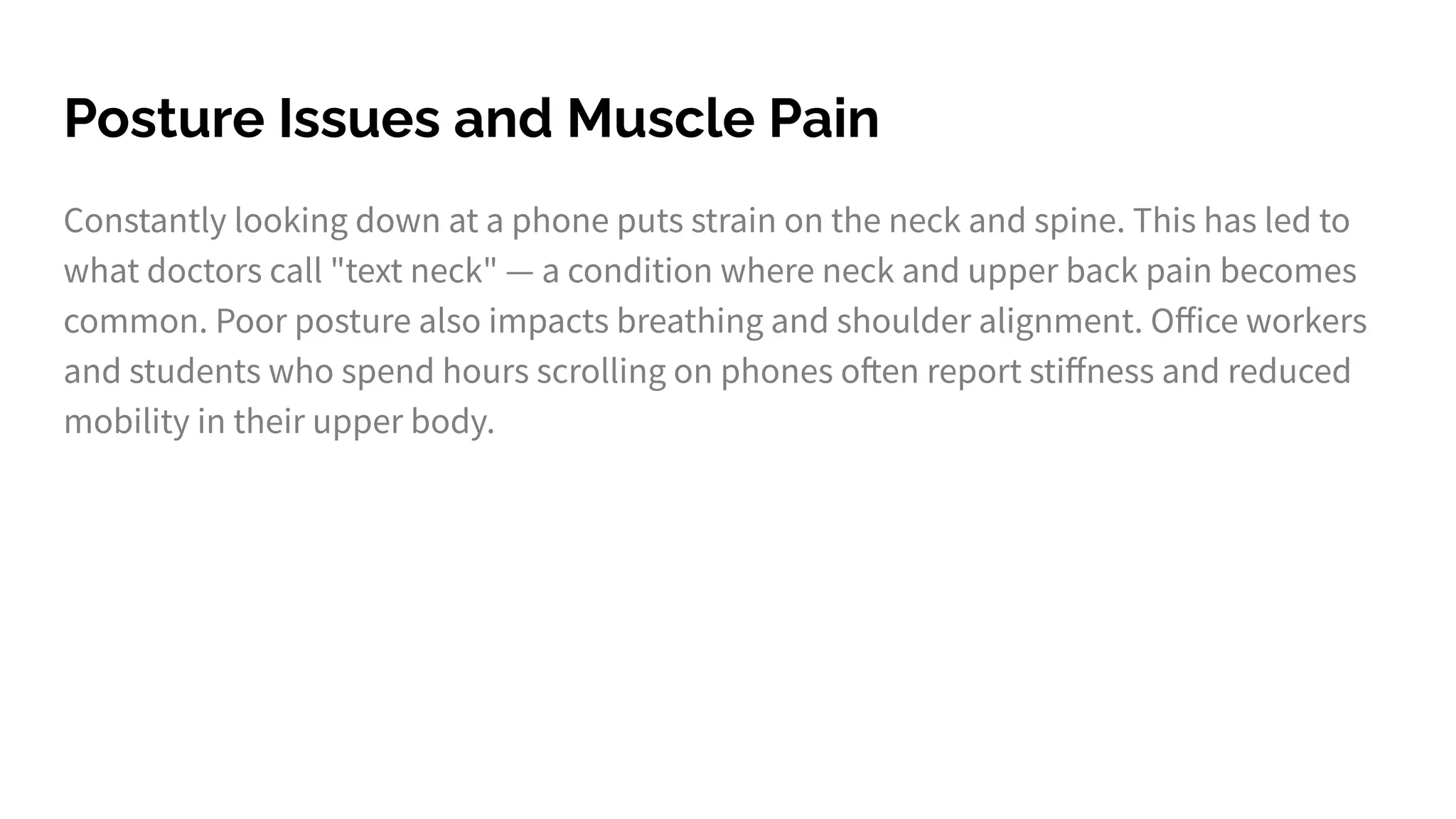Understanding the Physical and Mental Health Effects of Prolonged ...