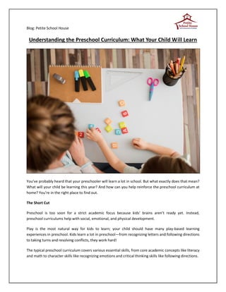 Understanding the Preschool Curriculum - What Your Child Will Learn.pdf