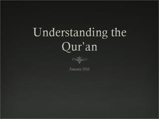 Understanding The Quran | PPT