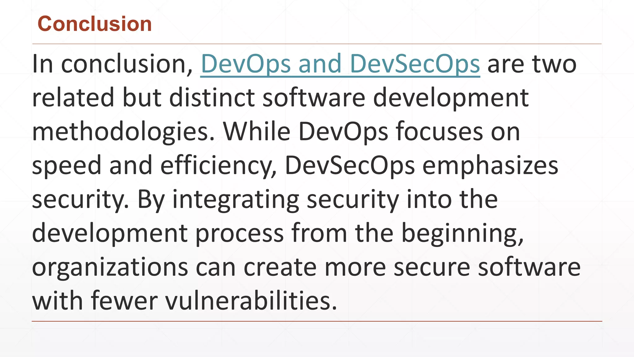 Understanding the Relationship between DevOps and DevSecOps: A Comprehensive Guide | PPTX
