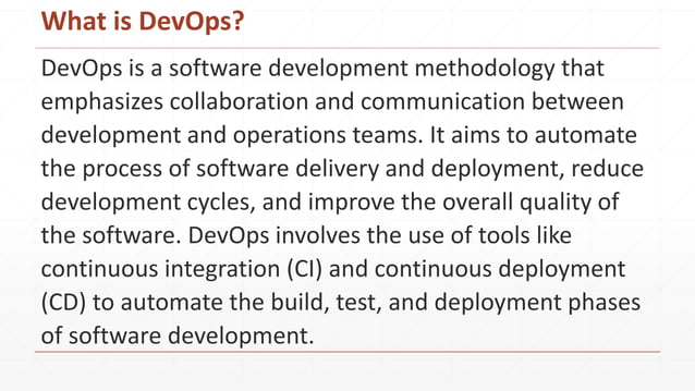 Understanding the Relationship between DevOps and DevSecOps: A Comprehensive Guide | PPTX