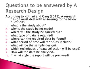 Understanding the research design | PPTX