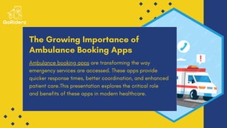 Understanding the Role and Benefits of Ambulance Booking Apps.pdf