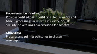 Understanding The Role Of A Funeral Director.ppt