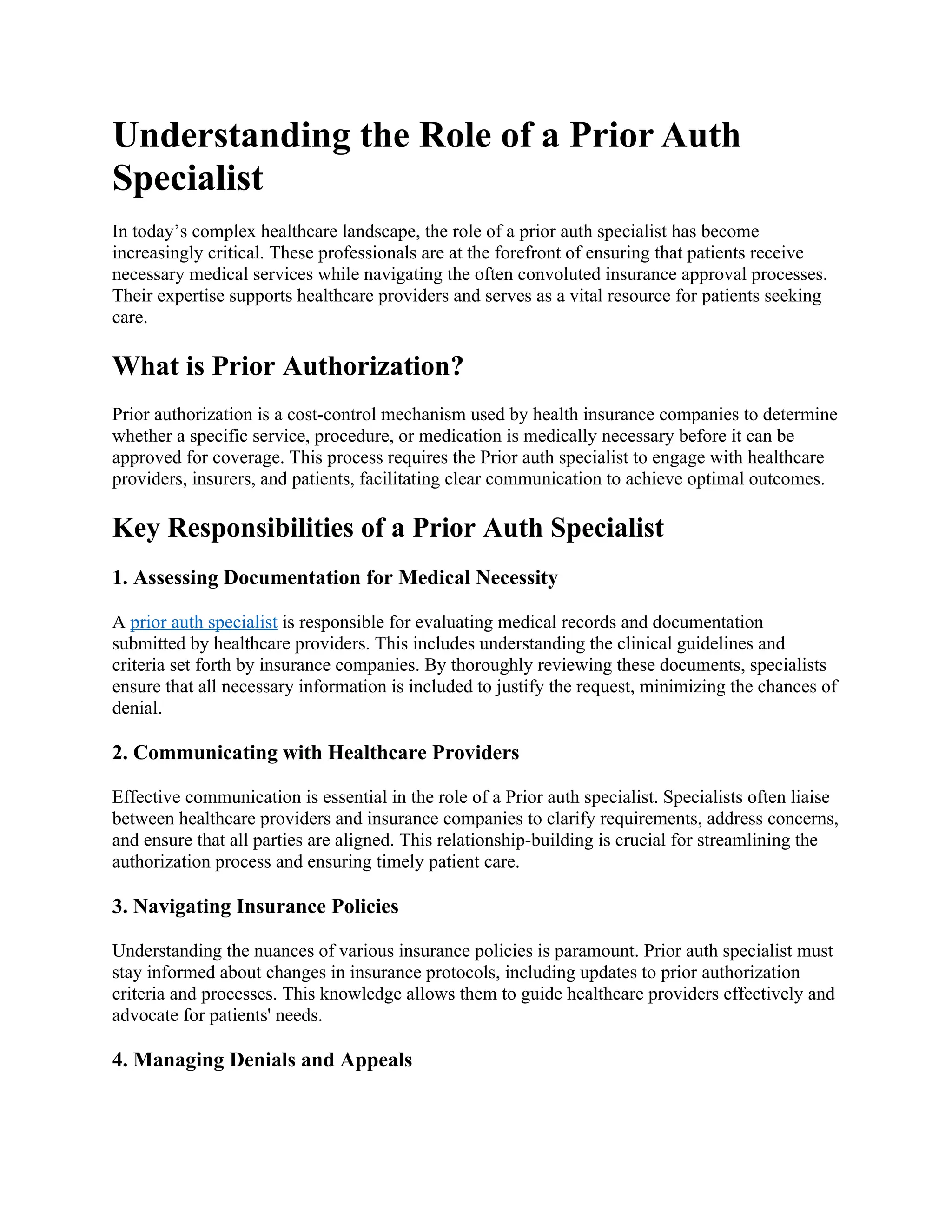 Understanding the Role of a Prior Auth Specialist.docx