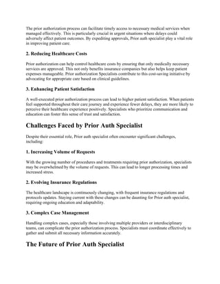 Understanding the Role of a Prior Auth Specialist.docx