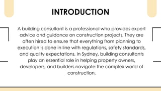 Understanding the Role of Building Consultants in Sydney.pdf
