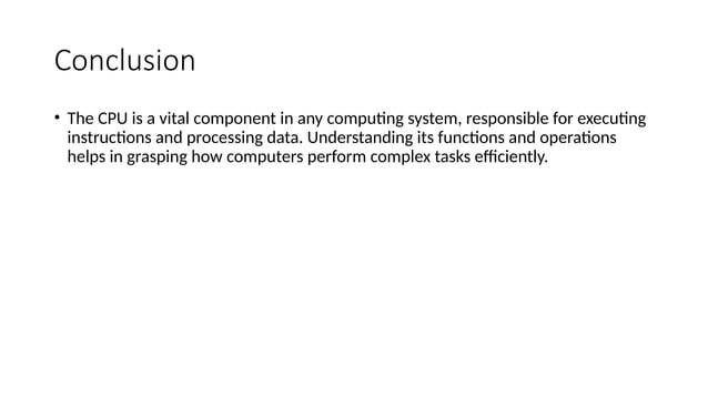 Understanding the Role of the CPU in Executing.pptx