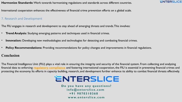 Understanding the Role of the Financial Intelligence Unit India | PPTX