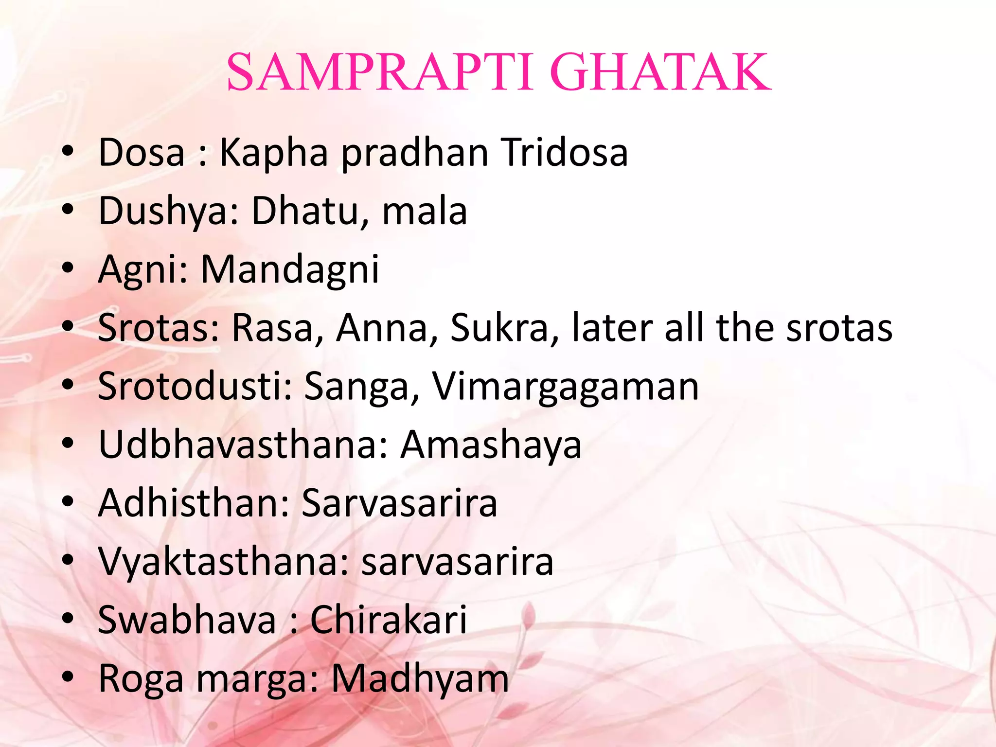 Understanding the samprapti of rajayakshma in contemporary context | PPTX