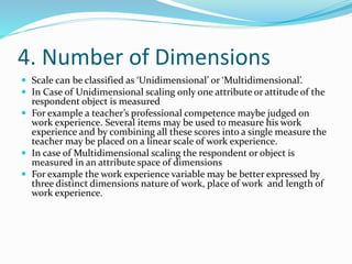 Understanding the Scaling in Research | PPT