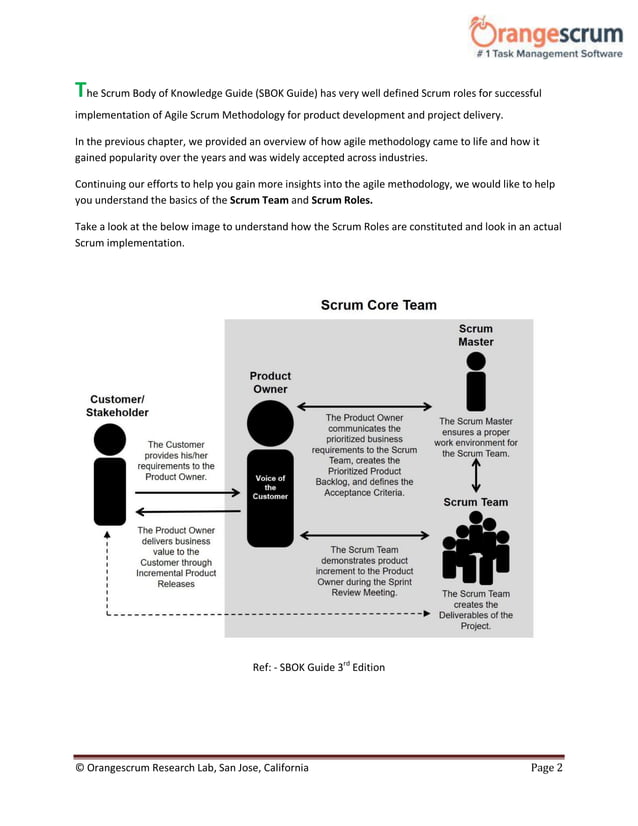 Understanding the Scrum Team and Scrum Roles | PDF