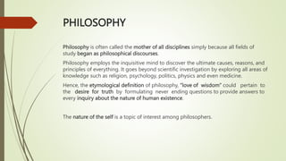 Understanding The Self | PPTX