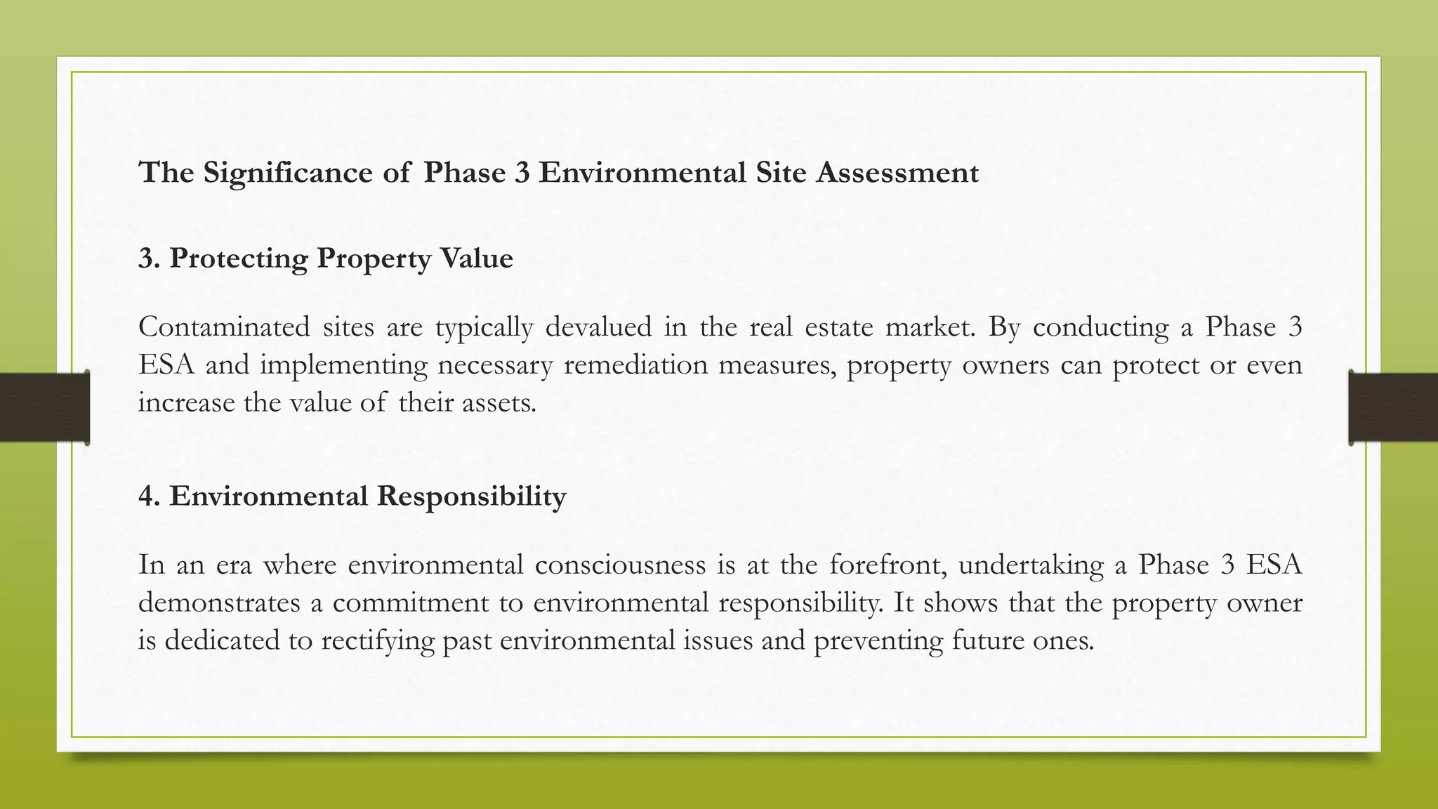 Understanding the Significance of a Phase 3 Environmental Site ...