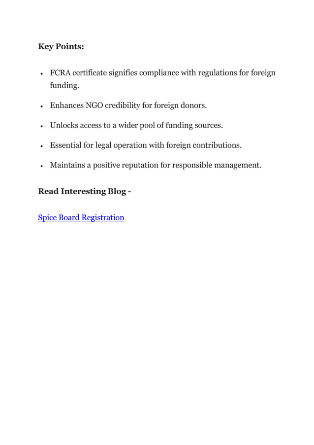 Understanding the Significance of FCRA Certificate for NGOs.pdf