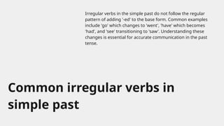 Understanding the Simple Past.pptx pas | PPTX