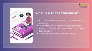 UNDERSTANDING THESIS STATEMENTS: A COMPLETE GUIDE | PPT