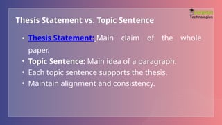 UNDERSTANDING THESIS STATEMENTS: A COMPLETE GUIDE | PPT