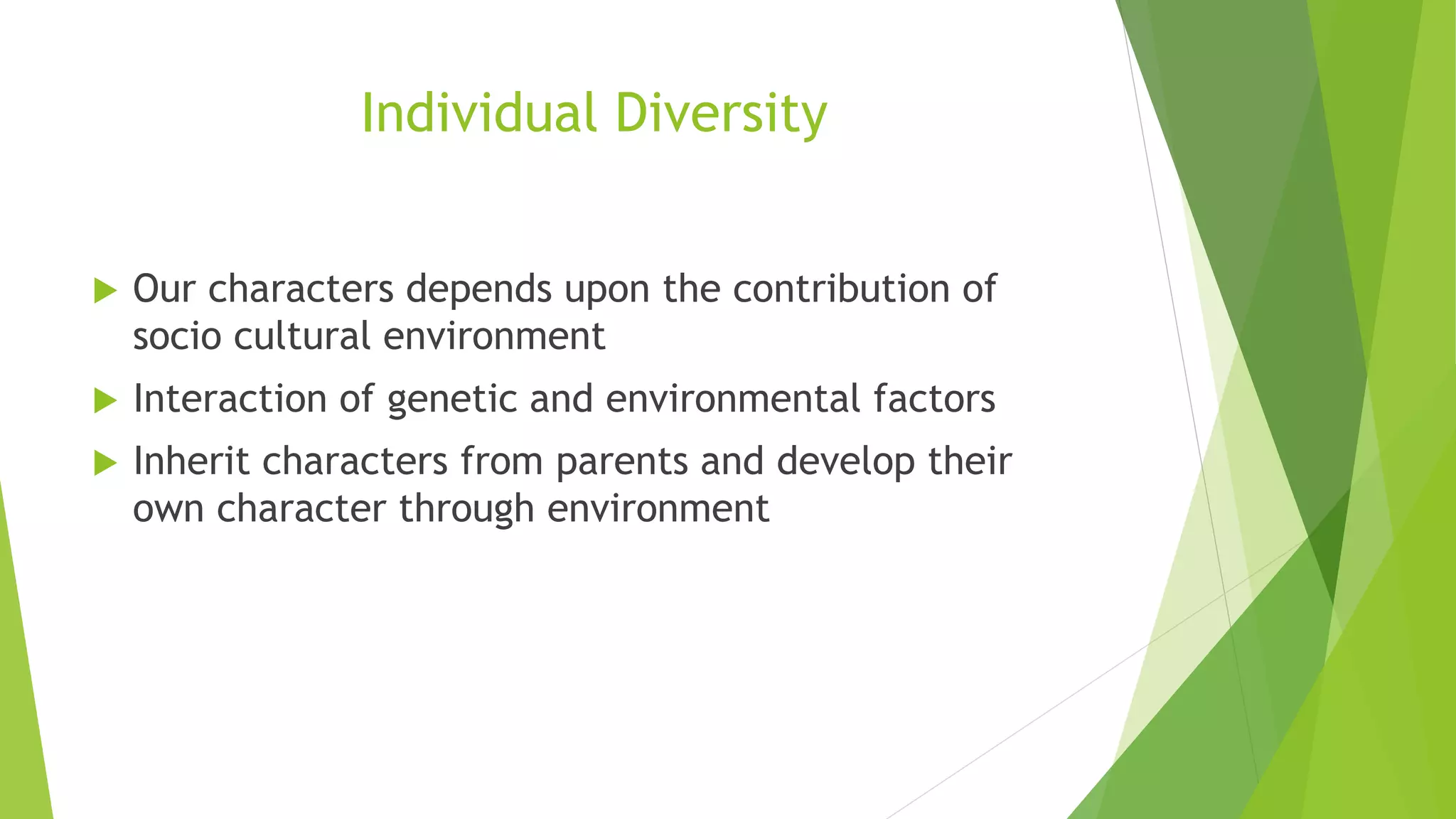 Understanding the social diversity | PPTX