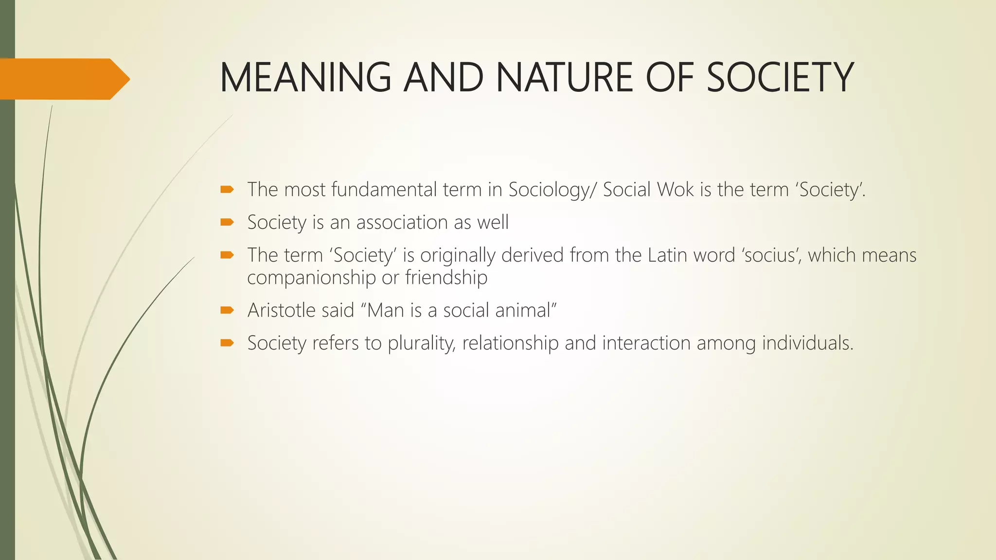 Understanding the society | PPTX