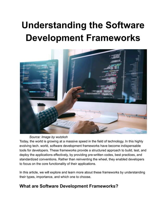 Understanding the Software Development Frameworks.pdf