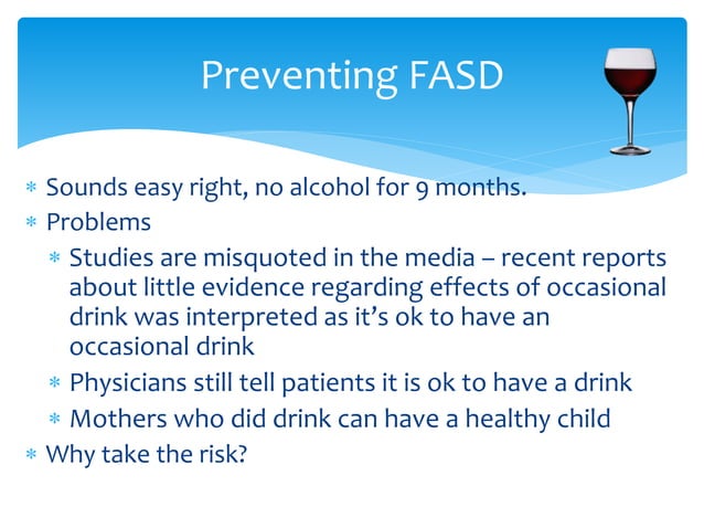 Working with Adults with FASD to Prevent FASD | PPT