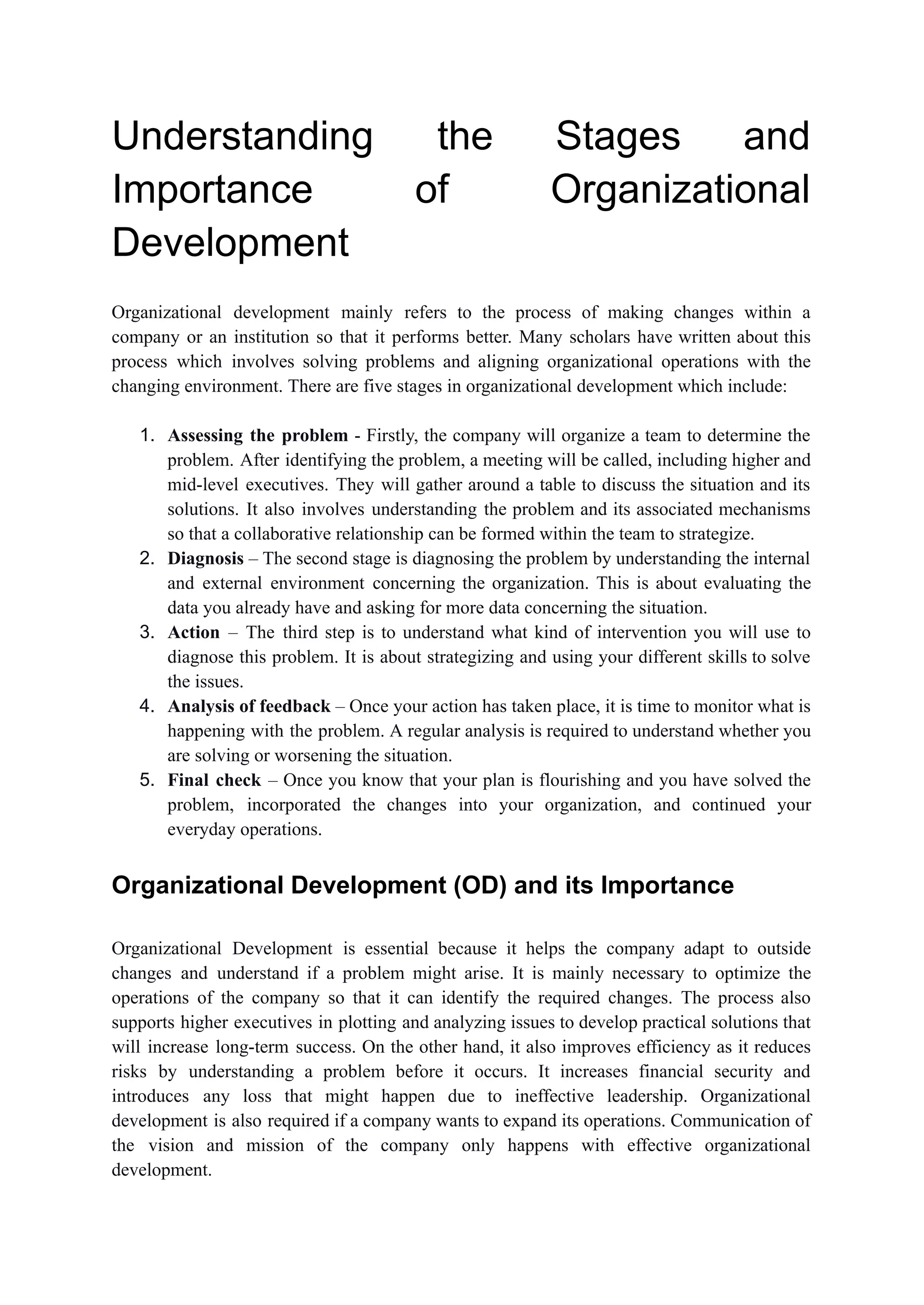 Understanding the Stages and Importance of Organizational Development.pdf