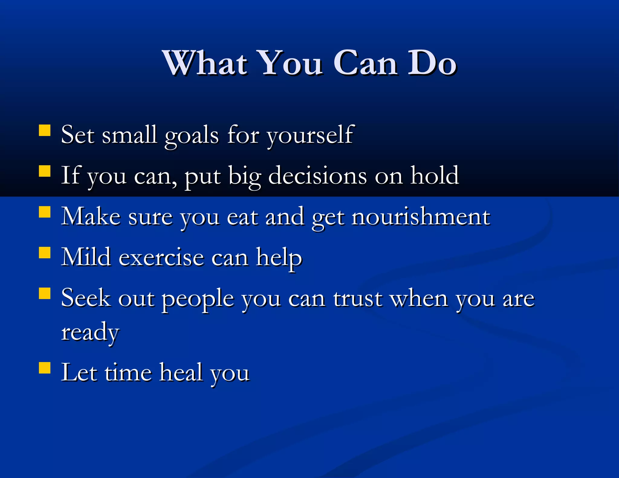 Understanding the stages of grief | PPT