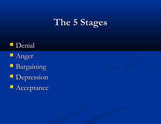 Understanding the stages of grief | PPT