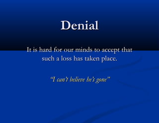 Understanding the stages of grief | PPT