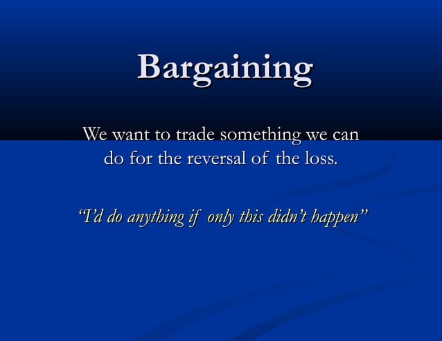 Understanding the stages of grief | PPT