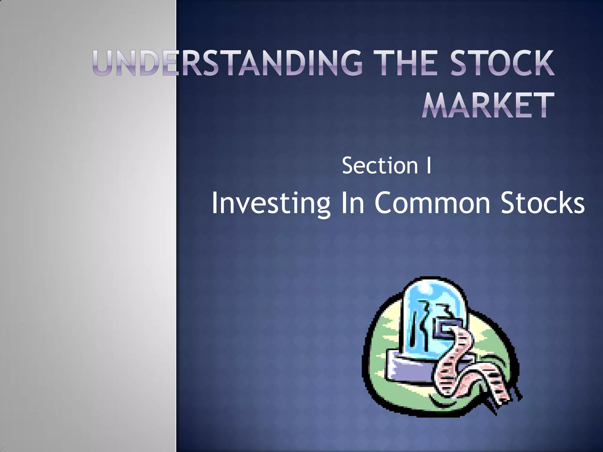 Understanding the stock market | PDF