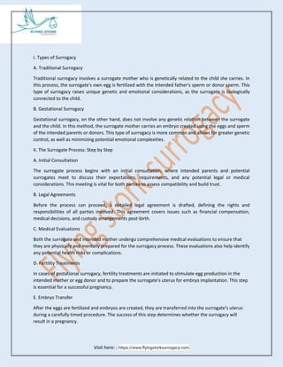 Understanding the Surrogate Process: A Comprehensive Guide | PDF ...