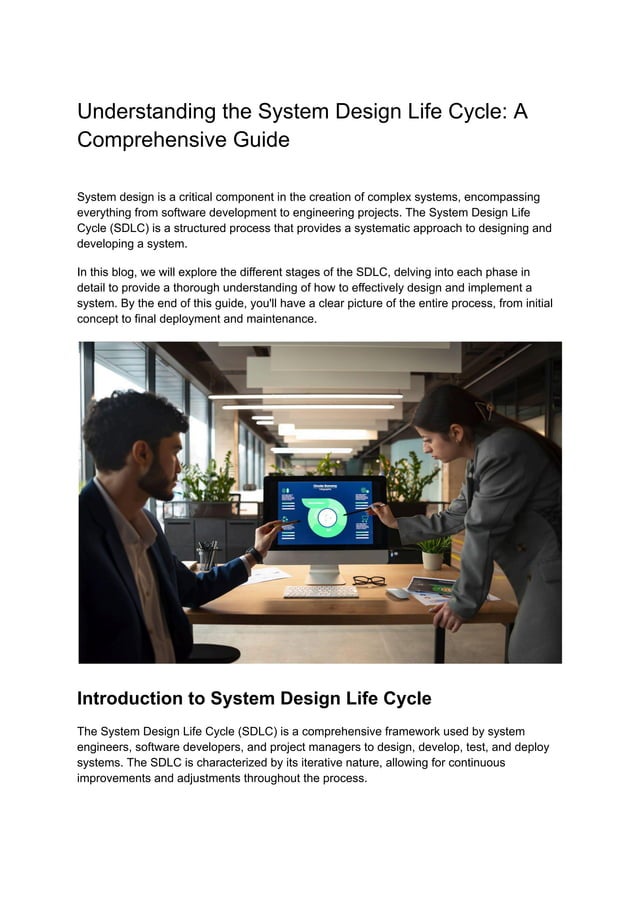 Understanding the System Design Life Cycle_ A Comprehensive Guide.pdf