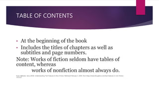 UNDERSTANDING THE TEXT FEATURES IN NON-FICTION AND SQ3R | PPT