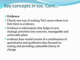 Understanding the theory of change | PPT