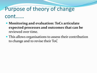 Understanding the theory of change | PPTX
