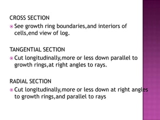 Understanding the three surfaces of wood | PPTX