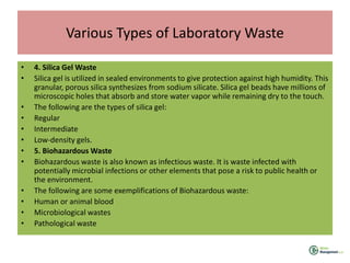 UNDERSTANDING THE TYPE OF WASTE THAT COMES UNDER LABORATORY WASTE | PPTX