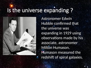 UNDERSTANDING THE ENTIRE UNIVERSE AND MORE ABOUT SCIENCE | PPT