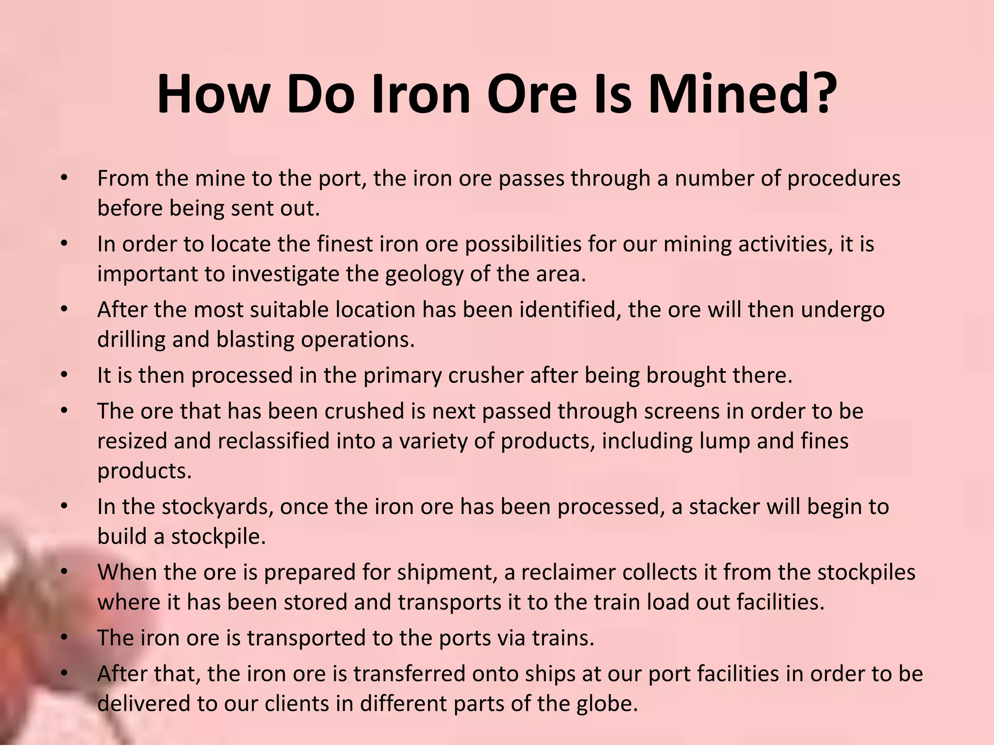 Describe the different types of Iron Ore | PPTX
