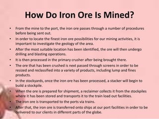 Describe the different types of Iron Ore | PPTX