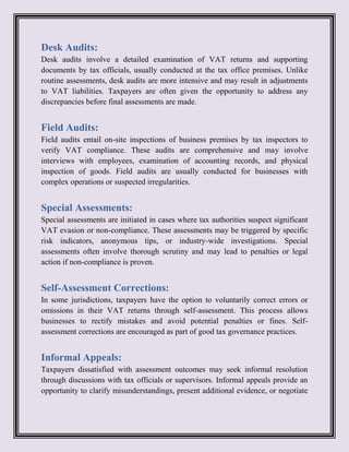 Understanding the Various Types of VAT Assessments and Appeals | PDF