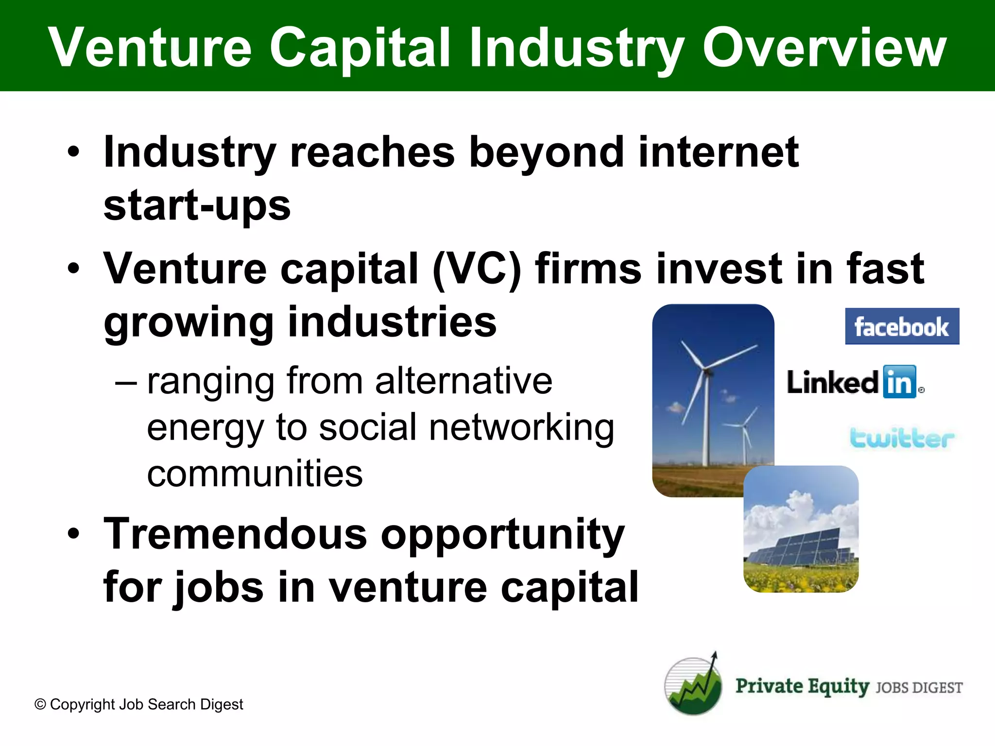 Understanding the Venture Capital Industry | PPTX | Venture Capital ...