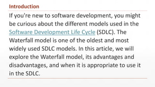 Understanding the Waterfall Model in Software Development Life Cycle.pptx