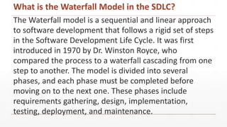 Understanding the Waterfall Model in Software Development Life Cycle.pptx