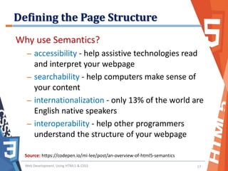 Understanding the Web Page Layout | PPTX