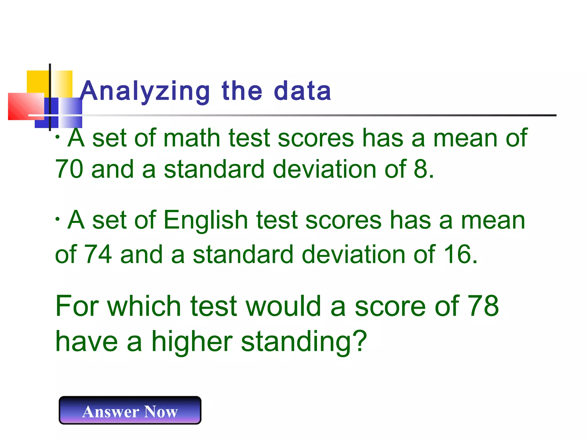 Understanding the z score | PPT
