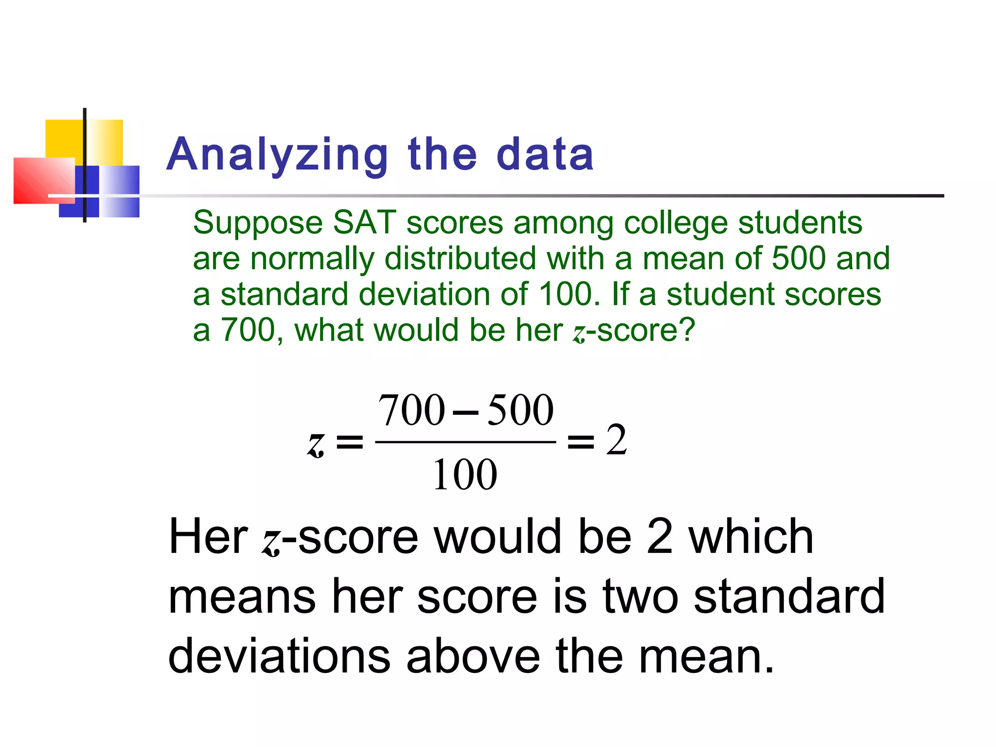 Understanding the z score | PPT